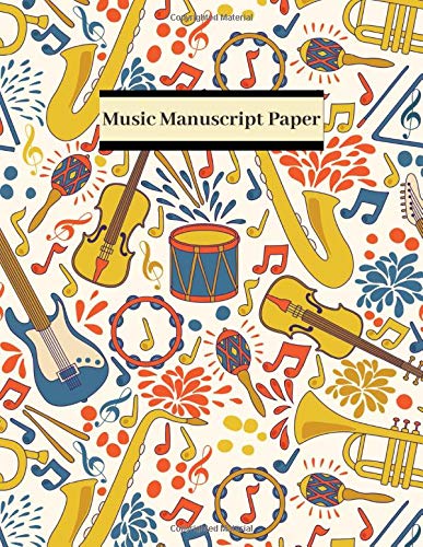 Amazon.com: Music Manuscript Paper: Manuscript Wide Staff Paper For ...