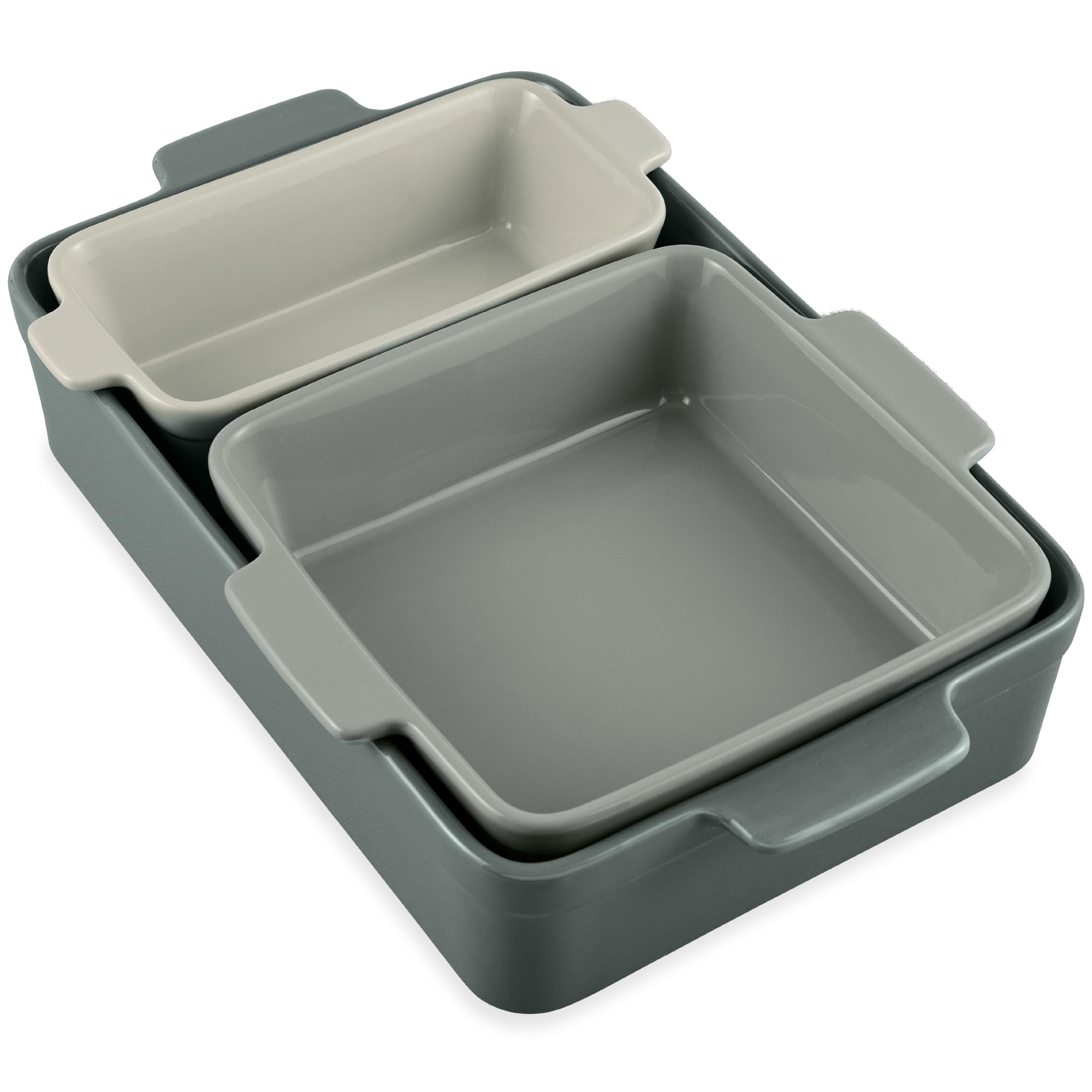 Amazon.com: Best Choice Products Bakeware Set, Baking Dish Set, 3-Piece ...