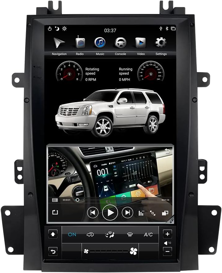 Amazon.com: FLYUNICE 13.6 Inch Tesla Style Android Car Stereo Radio for ...