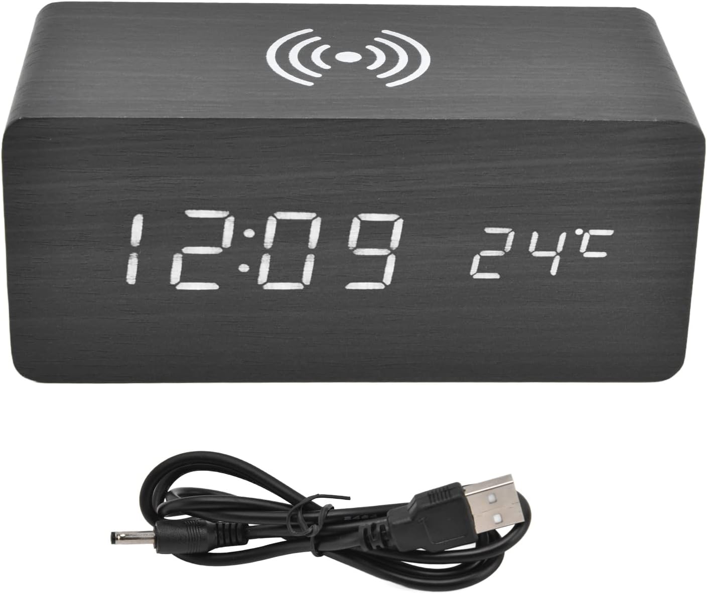 Amazon.com: TOPINCN LED Alarm Clock, and Stable Electronic Clock for ...
