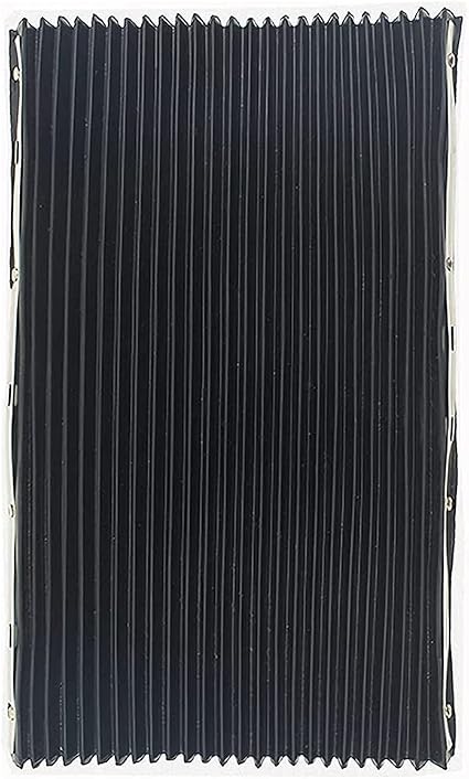 Milling Machine Part Fitting Foldable Accordion Protective Cover Black ...