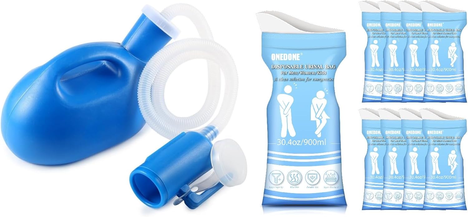 Amazon.com: Portable Urinals for Men Spill Proof Disposable Urinal Bags ...