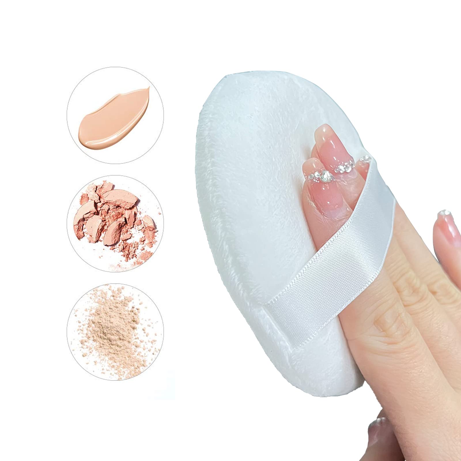 Snapklik.com : Body Powder Puff 4 Inch Large Baby Loose Dusting Powder ...