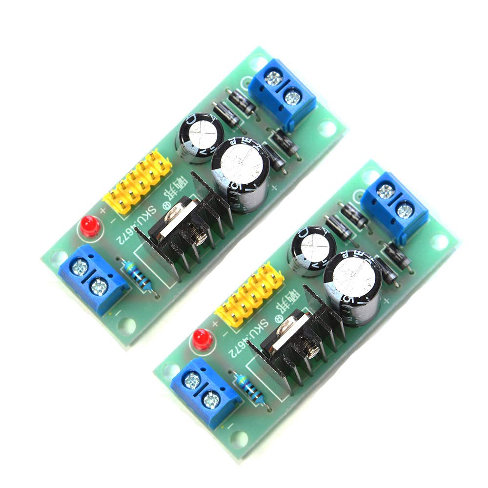 Comimark 2Pcs L7805 LM7805 Three Terminal Voltage Regulator Module 5V ...