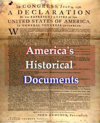 America's Historical Documents [Illustrated] eBook : Various, J.M ...