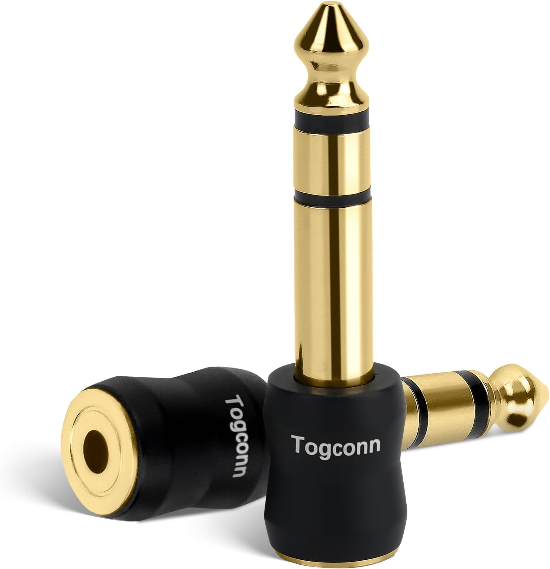 Amazon.com: Togconn 1/4 Inch to 1/8 Inch Adapter 2 Pack, 6.35mm Quarter ...