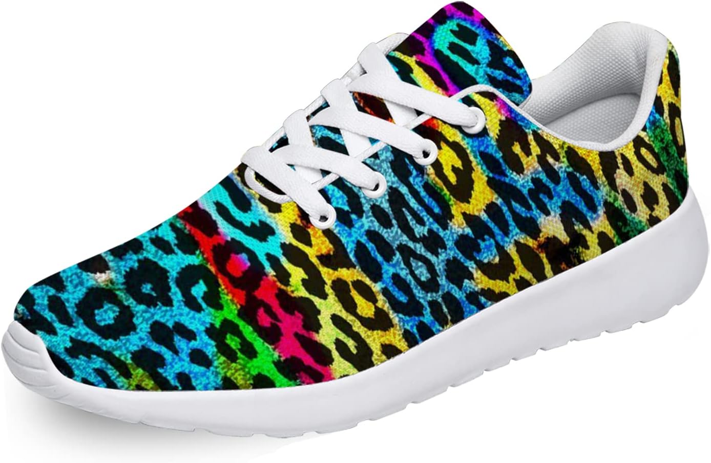 Amazon.com | Leopard Cheetah Print Shoes Woman Tennis Shoes Athletic ...