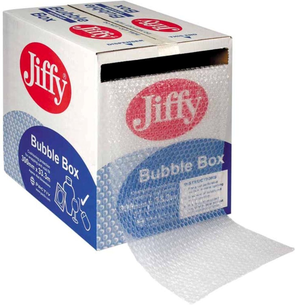 Jiffy Bubble Dispenser Box, 300mm Wide x 50m Long (Single Box) : Amazon ...