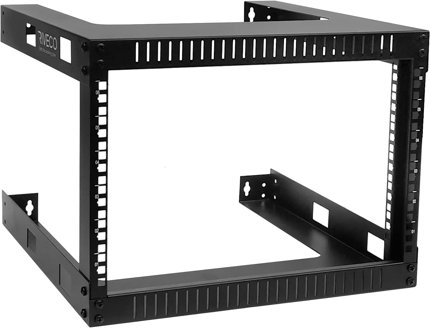 Amazon.com: Tripp Lite 12U Wall Mount 2-Post Open Frame Rack, Heavy ...