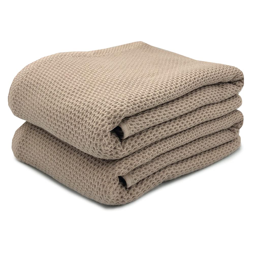 Amazon｜ORIGINLIFE(オリジンライフ) バスタオル 大判 ブラウン 2枚セット ワッフル ホテルタイプ 綿100｜バスタオル - ホーム＆キッチン オンライン通販
