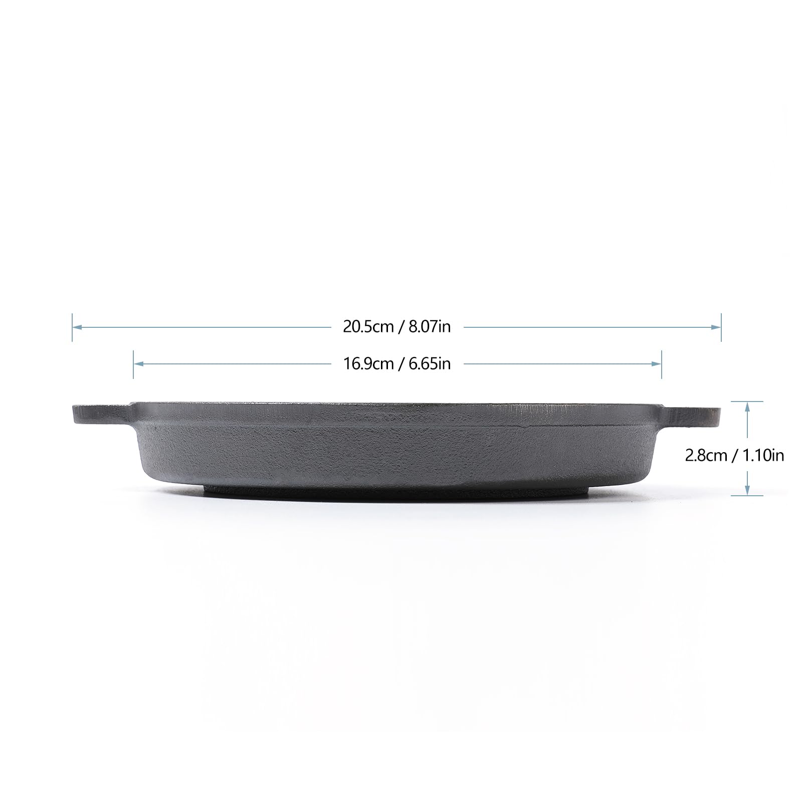 Snapklik.com : Pre Seasoned Yakiniku Plate Cast Iron Portable Mini ...