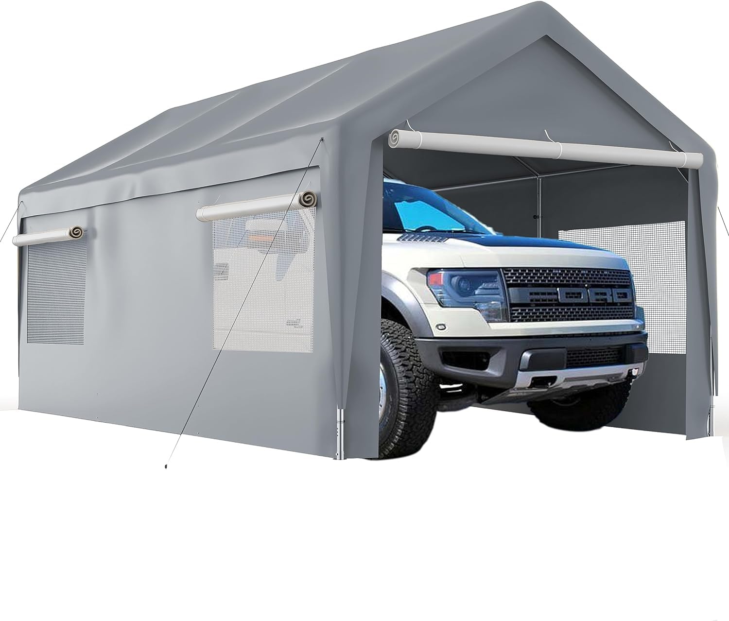 Amazon.com: Jaxilyn Carport 10x20ft Portable Garage Car Canopy Heavy ...
