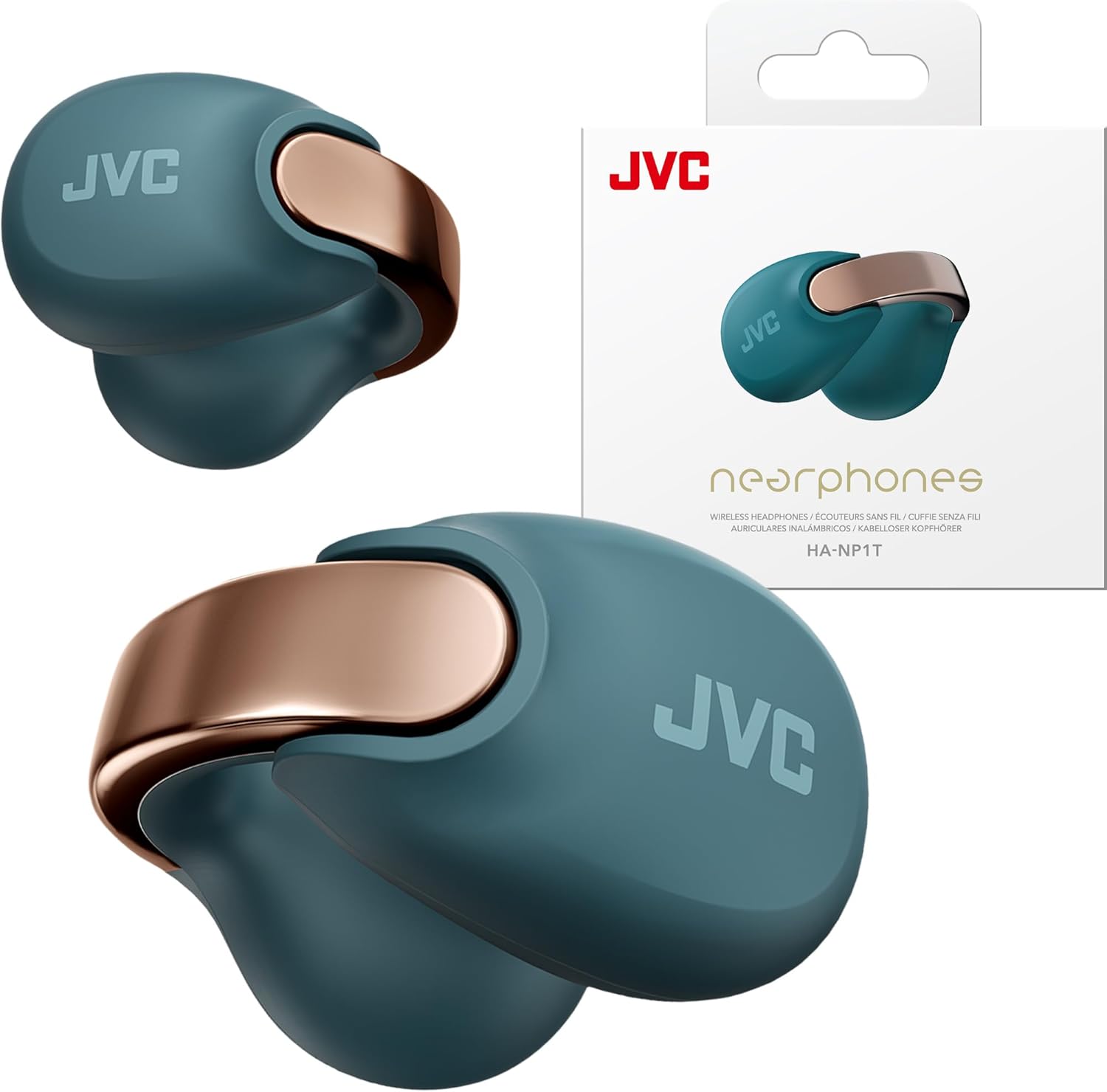 Amazon.com: JVC Nearphones Open Ear True Wireless Headphones - Open Ear ...
