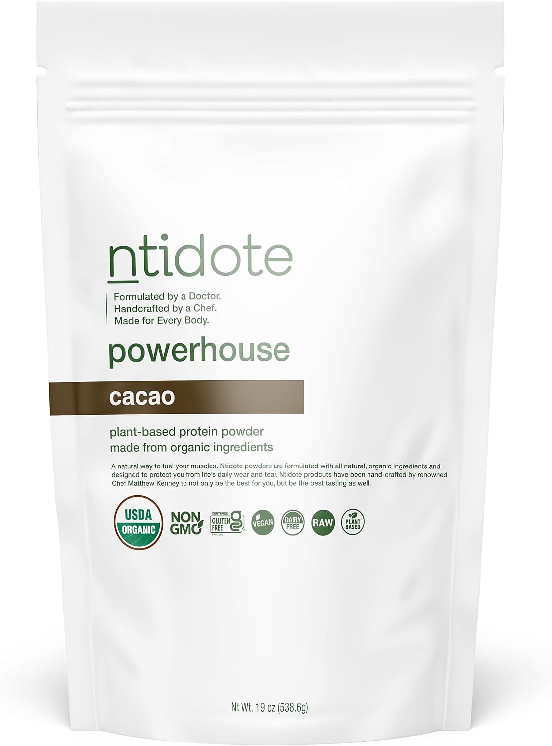 Amazon.com: Ntidote Powerhouse Cacao Protein Powder - Gold Standard ...