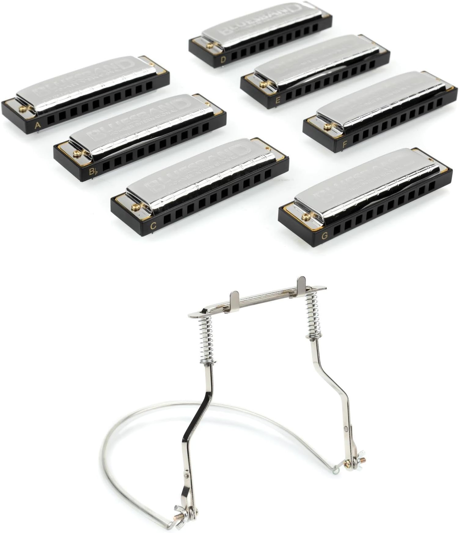 Amazon.com: Hohner PBH7 Piedmont Blues Harmonica Set - 7-Pack : Musical ...