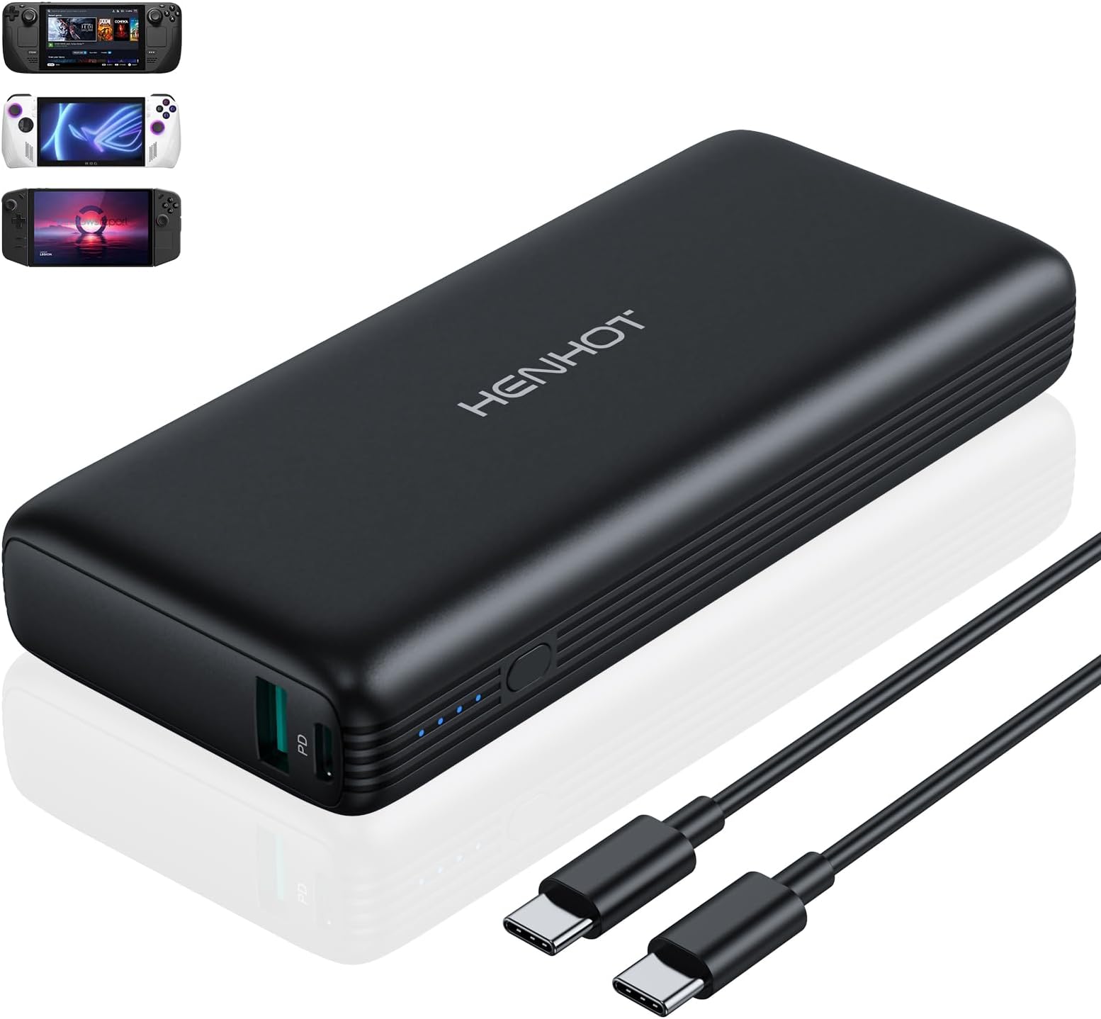 Amazon.com: Lenovo Go USB-C Laptop Power Bank (20000 mAh) - 65W - USB-C ...