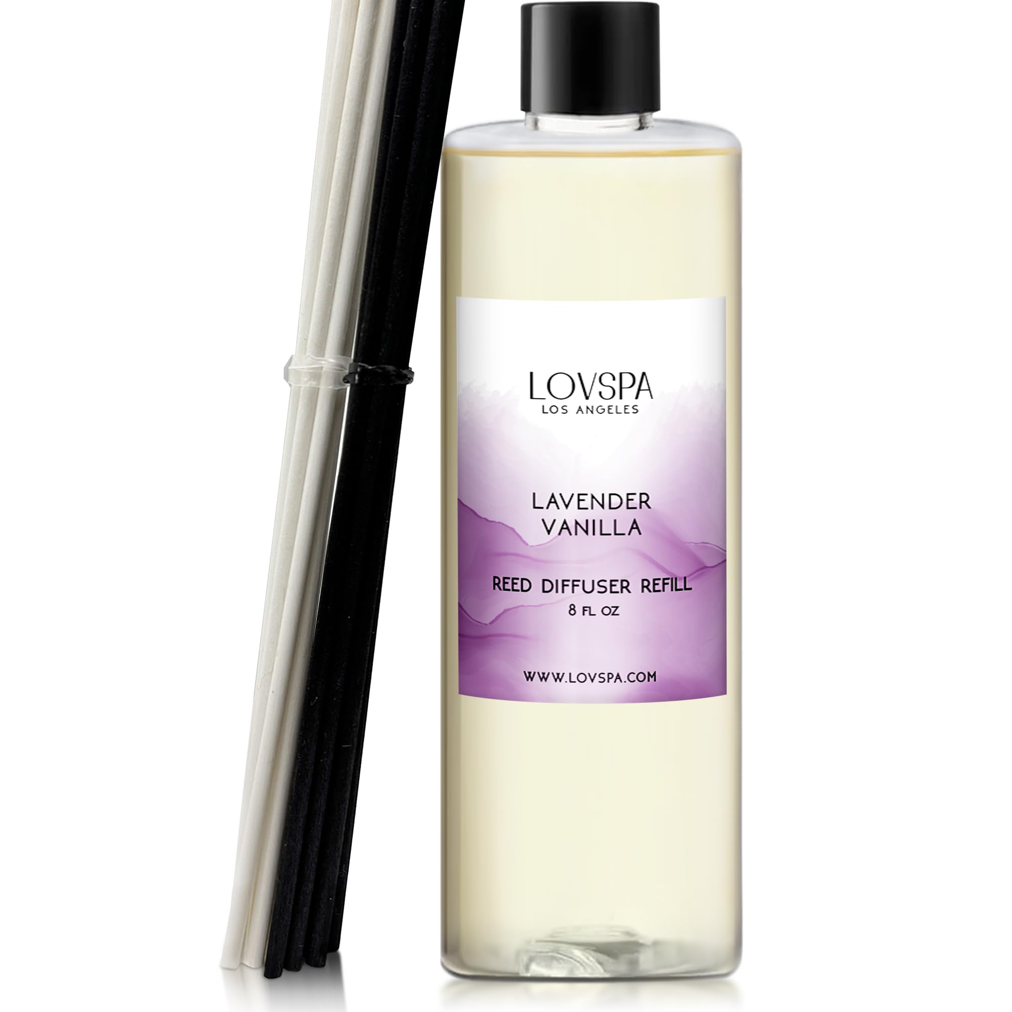 Amazon.com: LOVSPA Reed Diffuser Oil Refill/Lavender Vanilla, Large 8oz ...
