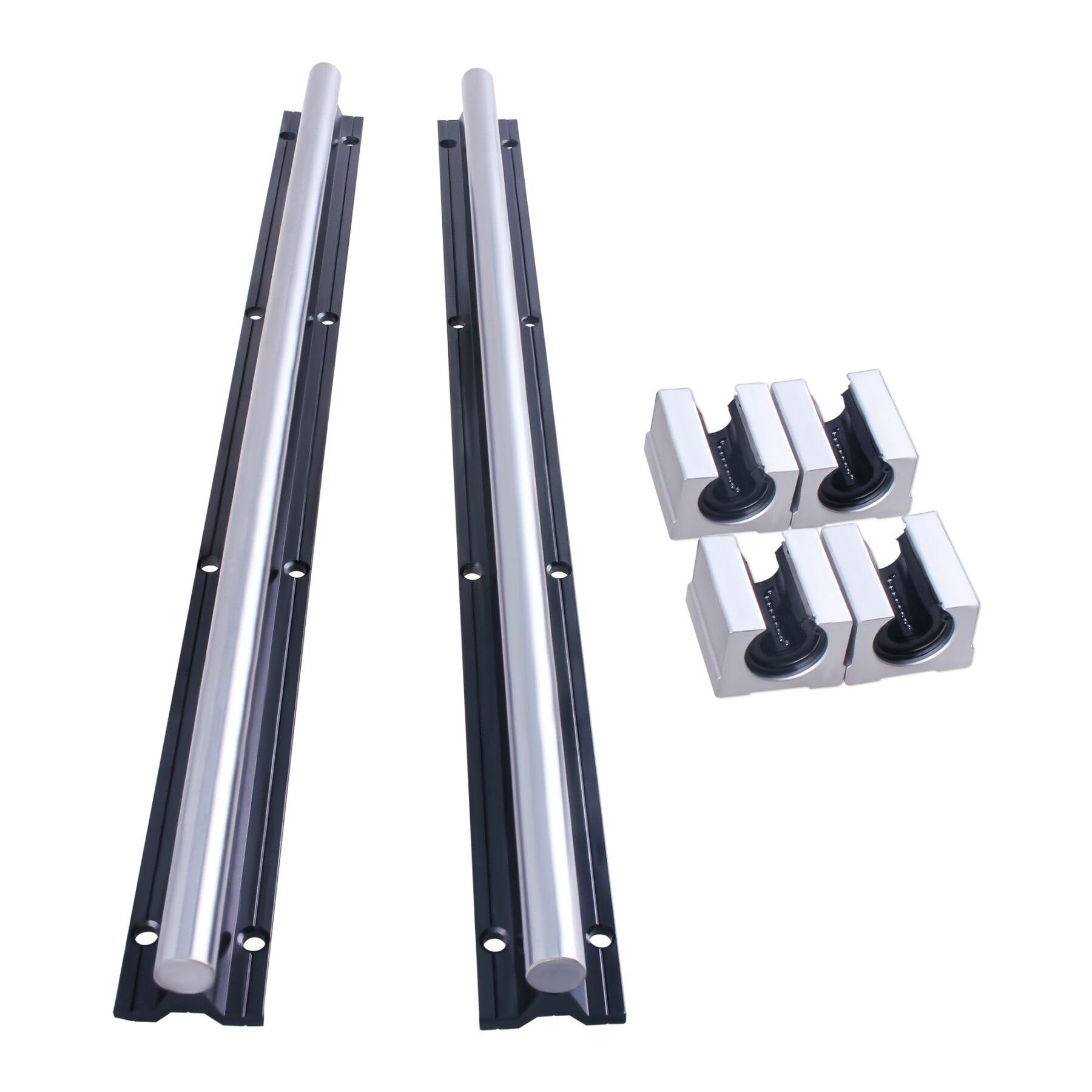 Snapklik.com : ANWOKIT Black Linear Rails 2PCS SBR16 1000mm Linear ...