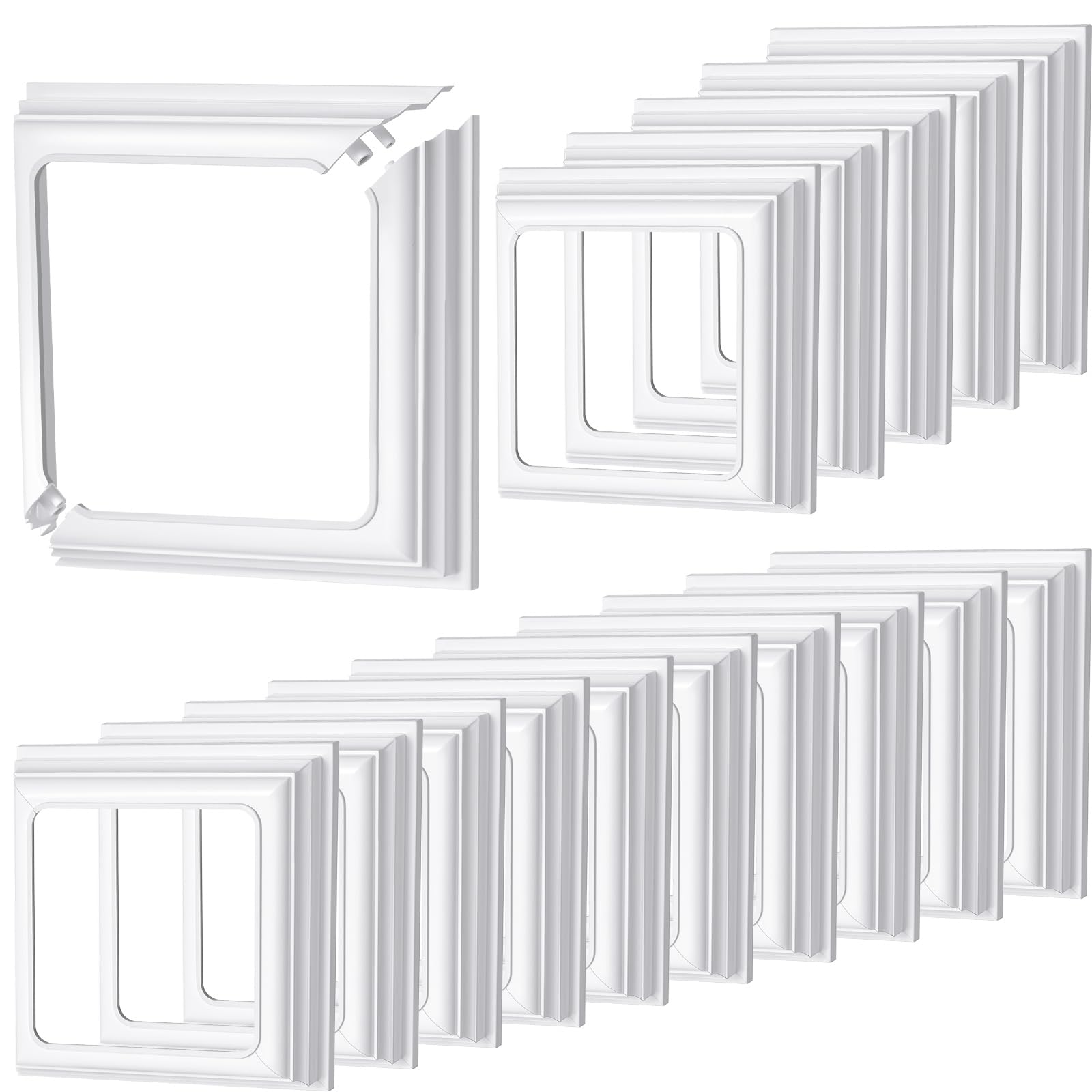 Snapklik.com : 16 Pcs True 4x4 Inches Vinyl Post Skirt Post Base Cover ...