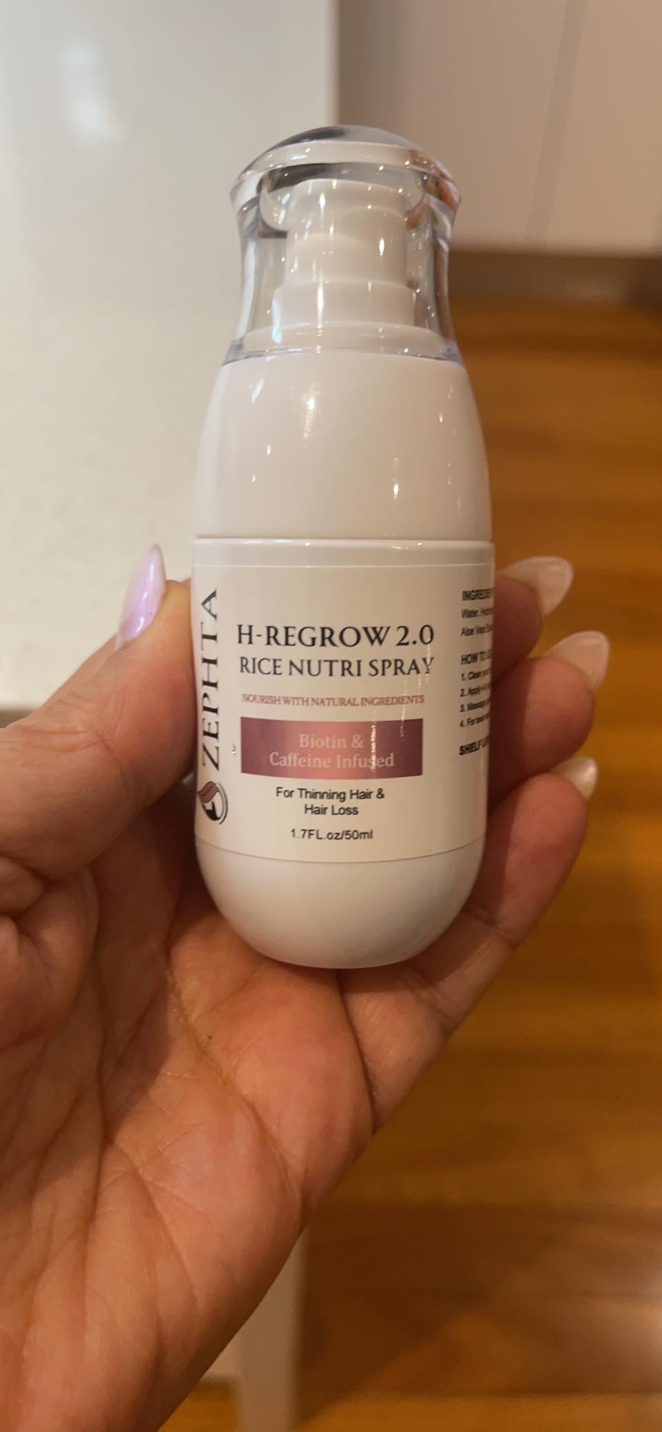 Zephta H-Regrow 2.0, Zephta Hair Regrowth, H-Regrow 2.0, ProRevita Rice ...