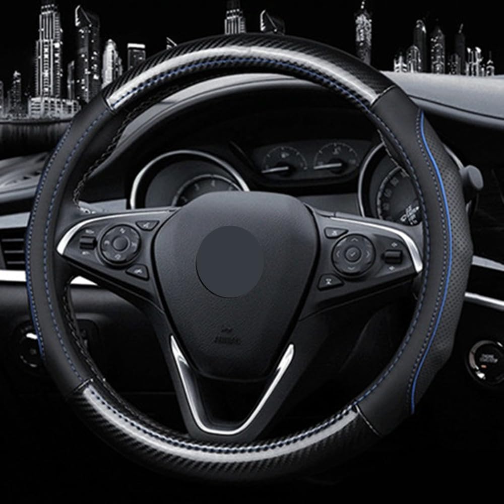 Amazon | TATACLEA ハンドルカバー 軽自動車 乗用車 本革 ステアリングカバー滑り止めゴム内輪 四季汎用 通気性 握り 触感よく 耐久 滑り止め 汚れ防止 外径38㎝ O型 ...