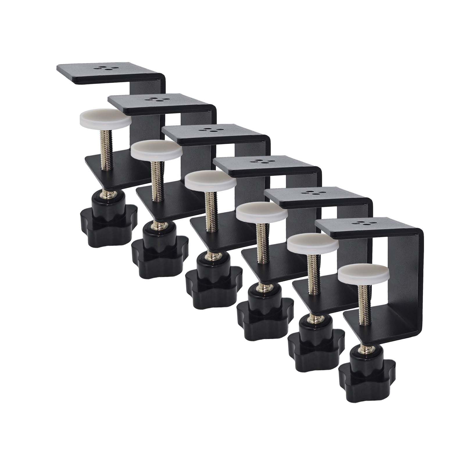 Snapklik.com : Jhanw 6 Pack Heavy Duty C Clamp & Desk Clamp Wide Jaw ...