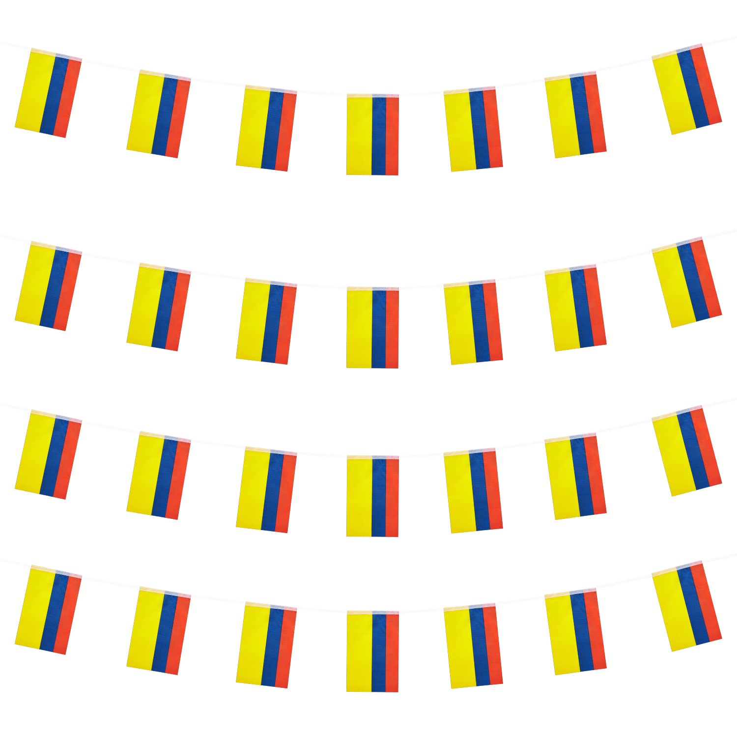 Amazon.com: WXTWK Colombia Flags Colombian Small Mini Pennant String ...