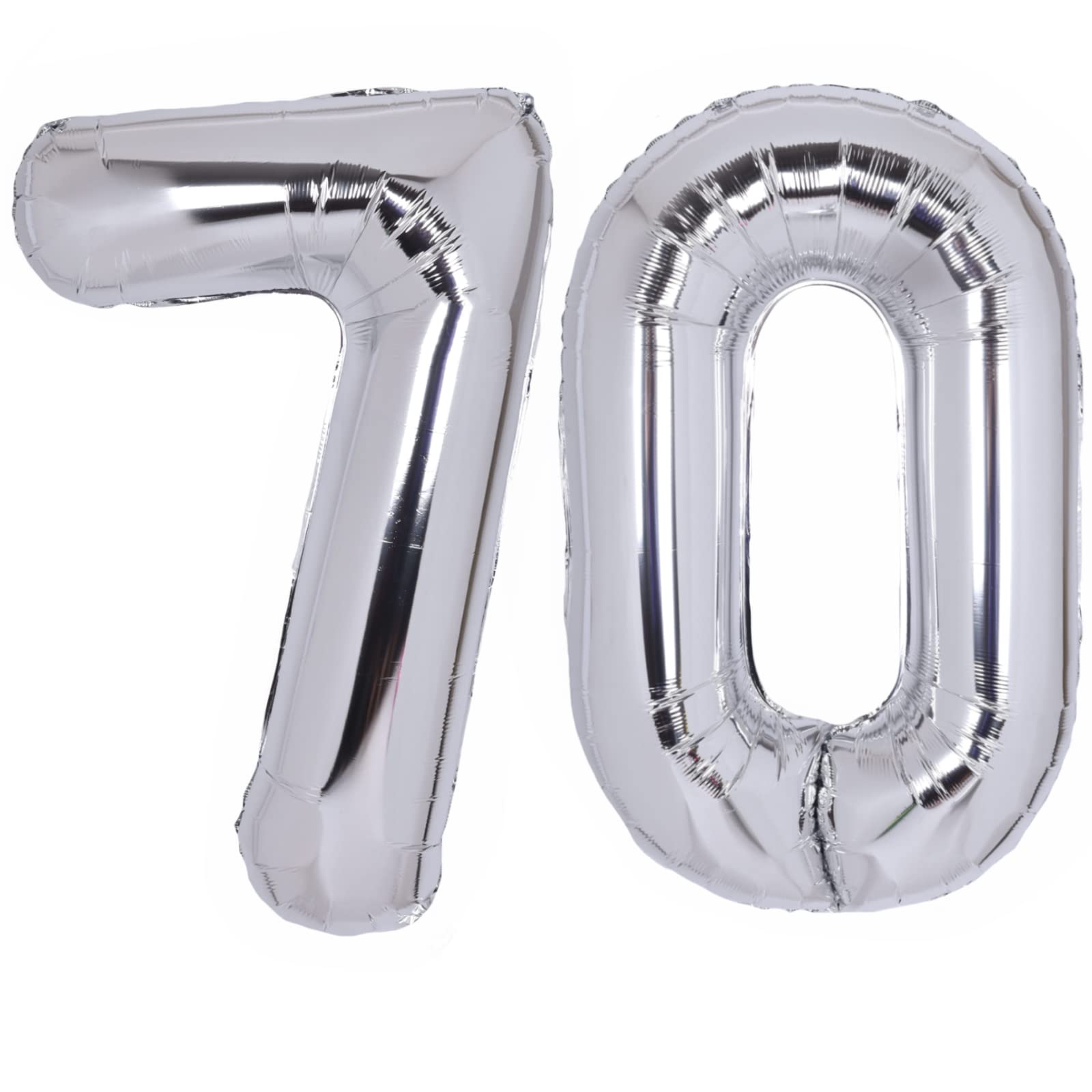 Amazon.com: 40 Inch Number 70 Balloon Silver Jumbo Giant Big Large ...