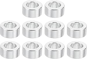 PATIKIL M3 Aluminum Spacers, 10 Pcs Metal Spacer Aluminum 3.1mm ID x ...