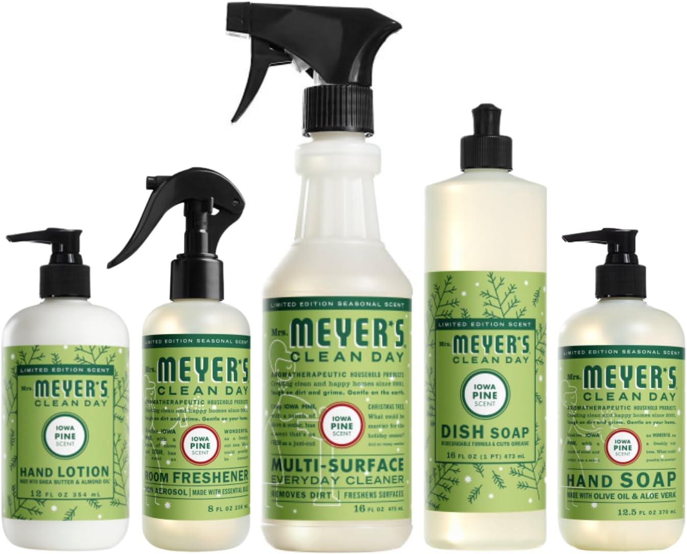 Amazon.com: Mrs. MEYER'S Clean Day Iowa Pine Scent Variety Pack, Liquid ...