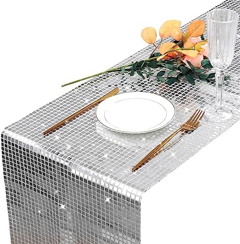 Amazon.com: Lucky Monet Disco Table Runner 14 x 71 Inches, Glitter ...