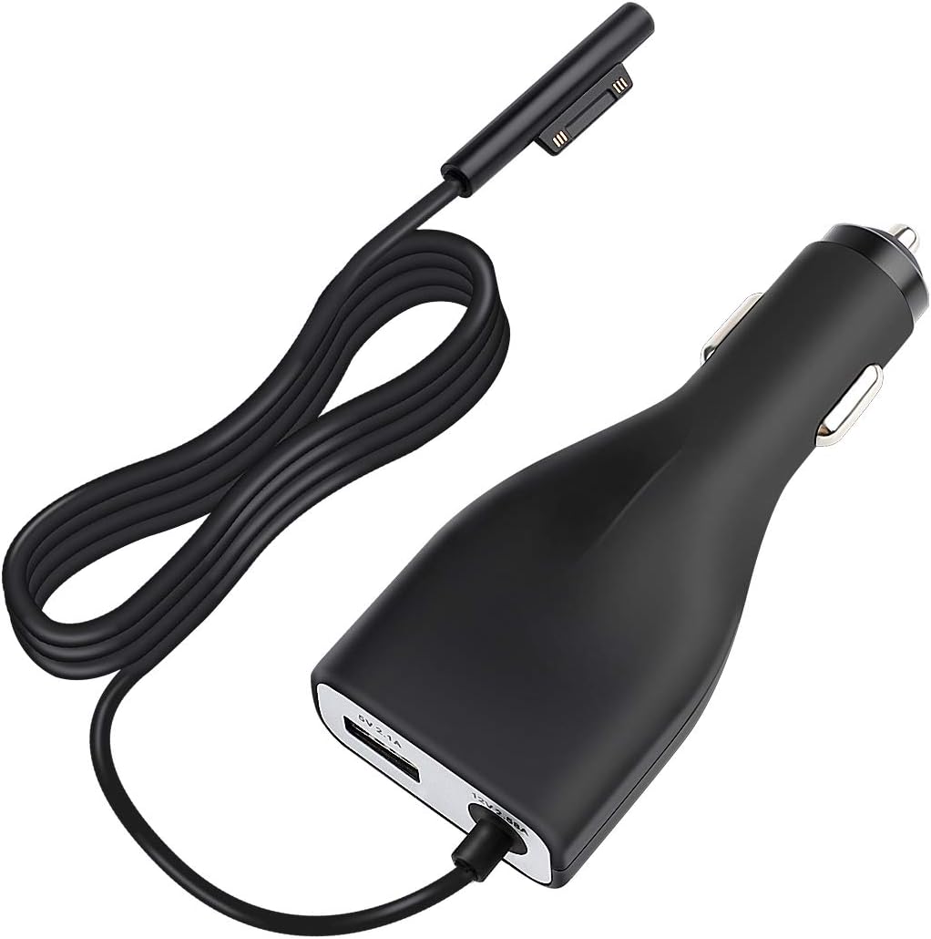 Surface Pro Surface Laptop Car Charger, 42W 12V 2.58A Microsoft Surface ...