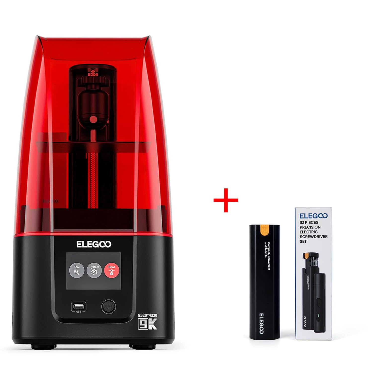 ELEGOO Mars 4 MSLA 3D Printer and Electric Screwdriver Set: Amazon.com ...