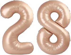 Light Brown Number 28 Balloon 40 inch, Tan 28 Number Balloons, Khaki ...