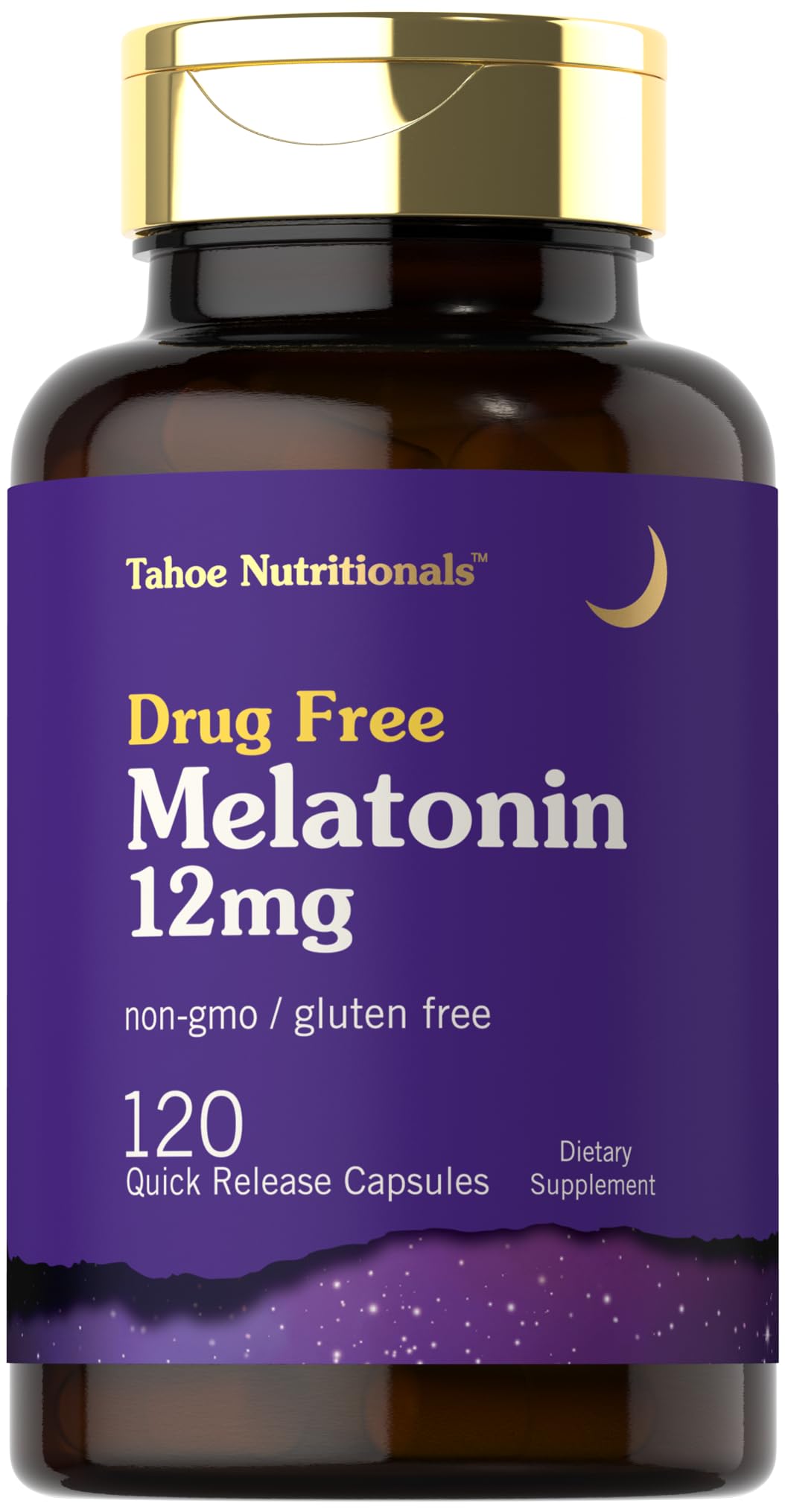 Amazon.com: Tahoe Nutritionals Melatonin 12 mg | 120 Quick Release ...