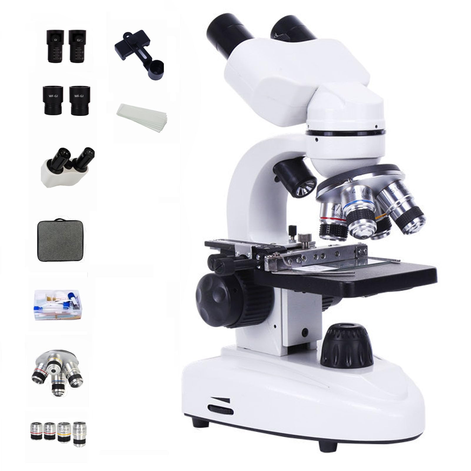 Amscope Microscope Student Laboratory Microscope - 20000X Magnification ...