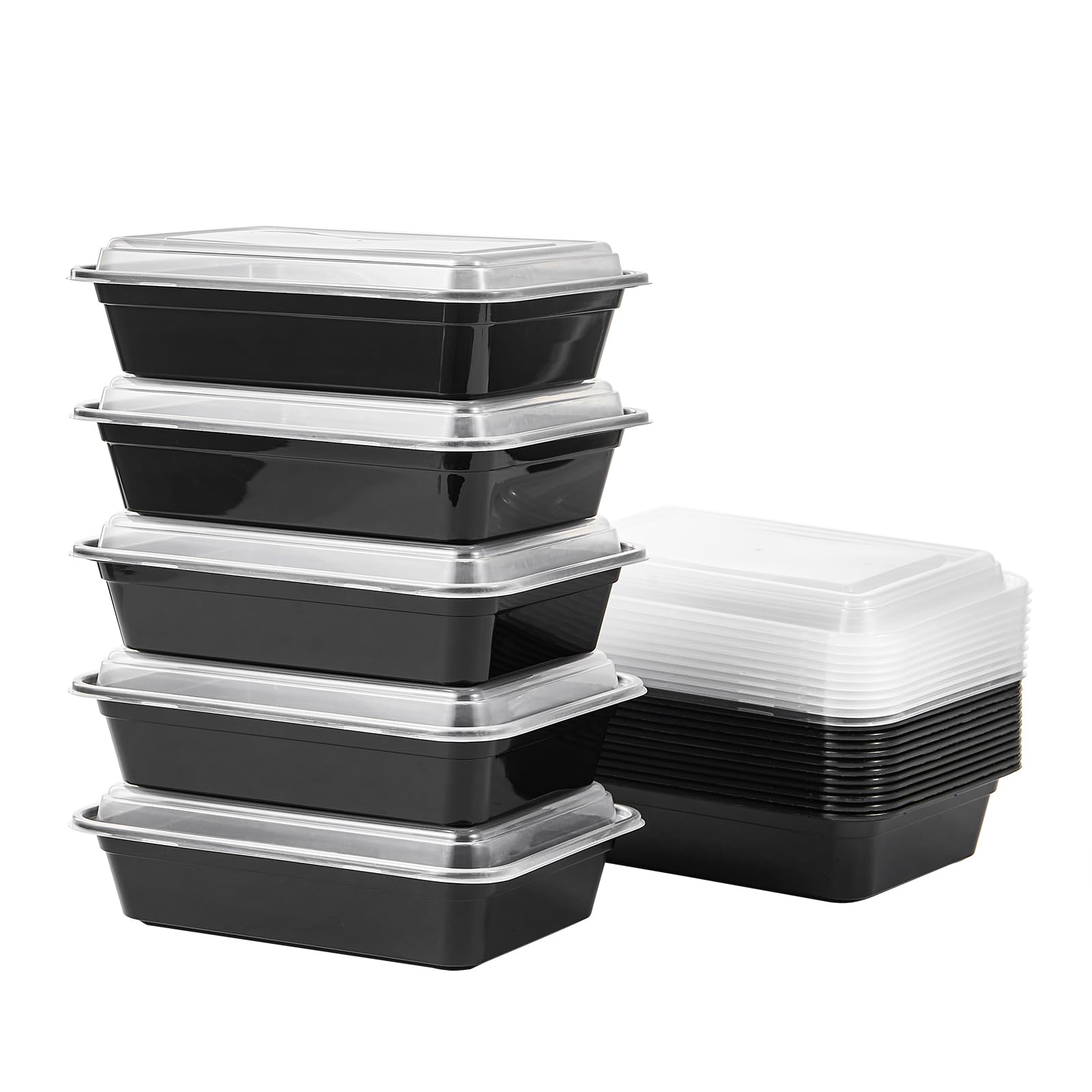 Amazon.com: Jaluxing 24 oz Meal Prep Containers With Lids Reusable 50 ...