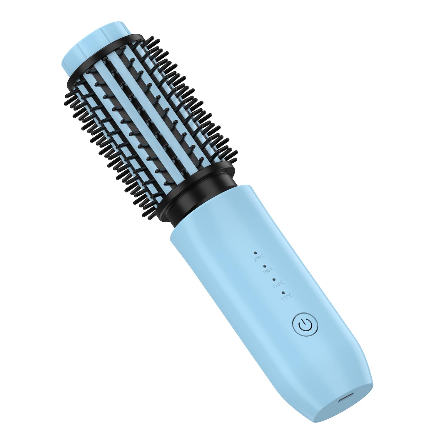 Leeko Cordless Heated Hair Curling Brush, 3 in 1 Hot Hair Brush 40mm ...