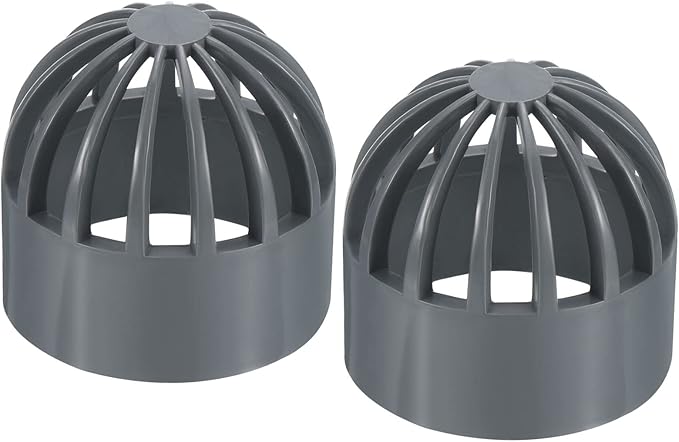 PATIKIL 50mm ID Atrium Drain Grate Cover, Round Outdoor UPVC Sewer ...