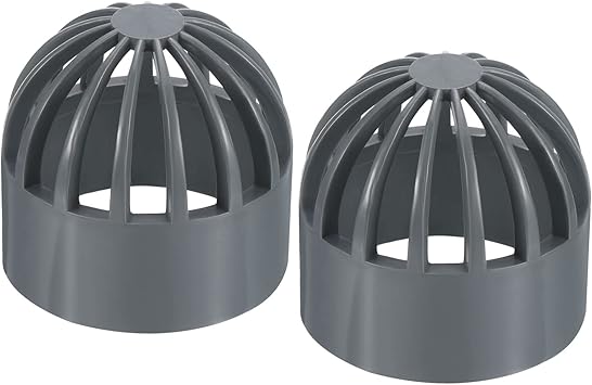 PATIKIL 50mm ID Atrium Drain Grate Cover, Round Outdoor UPVC Sewer ...