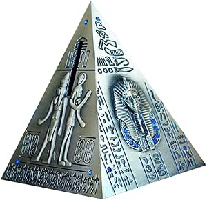 Amazon.com: DECHOUS Egyptian Pyramid Bank Medium Metal Saving Box ...