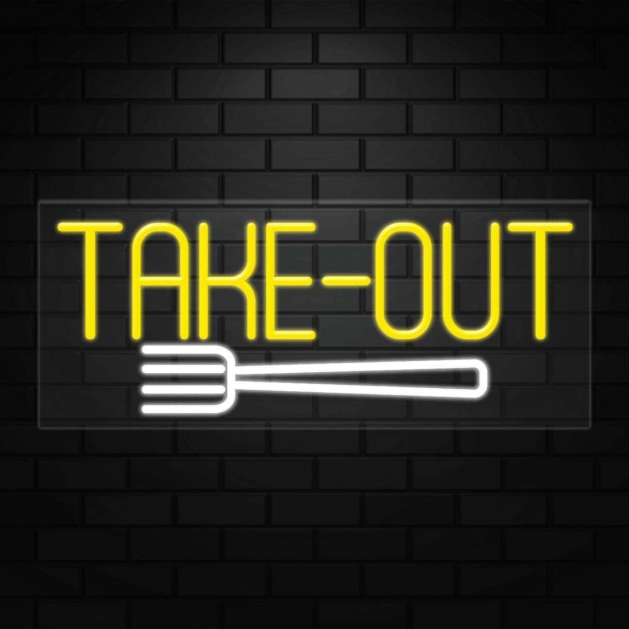 Amazon.com : Take-Out Neon Sign for Retail Displays | Value priced LED ...