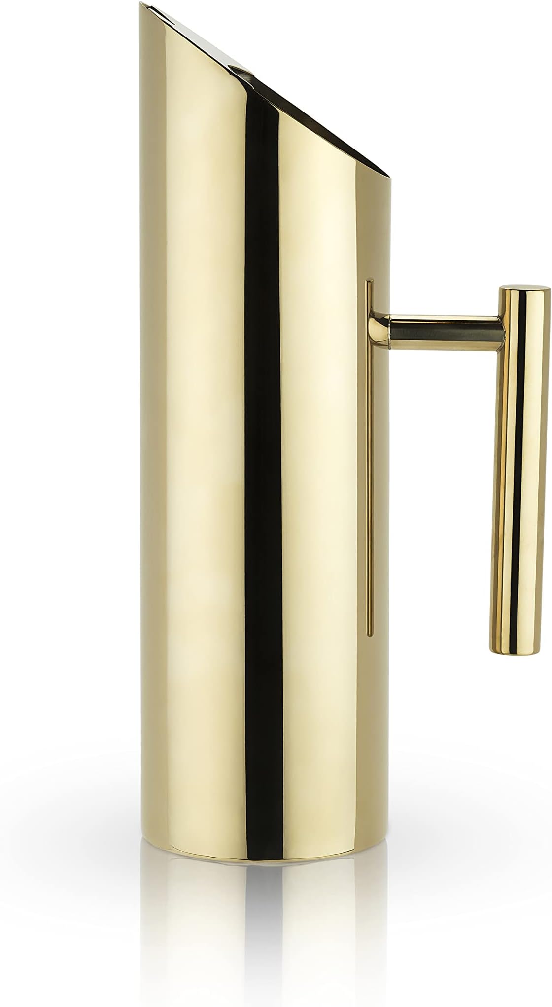 Amazon.com: Stainless Steel Water Pitcher Restaurant -flat mouth Metal ...
