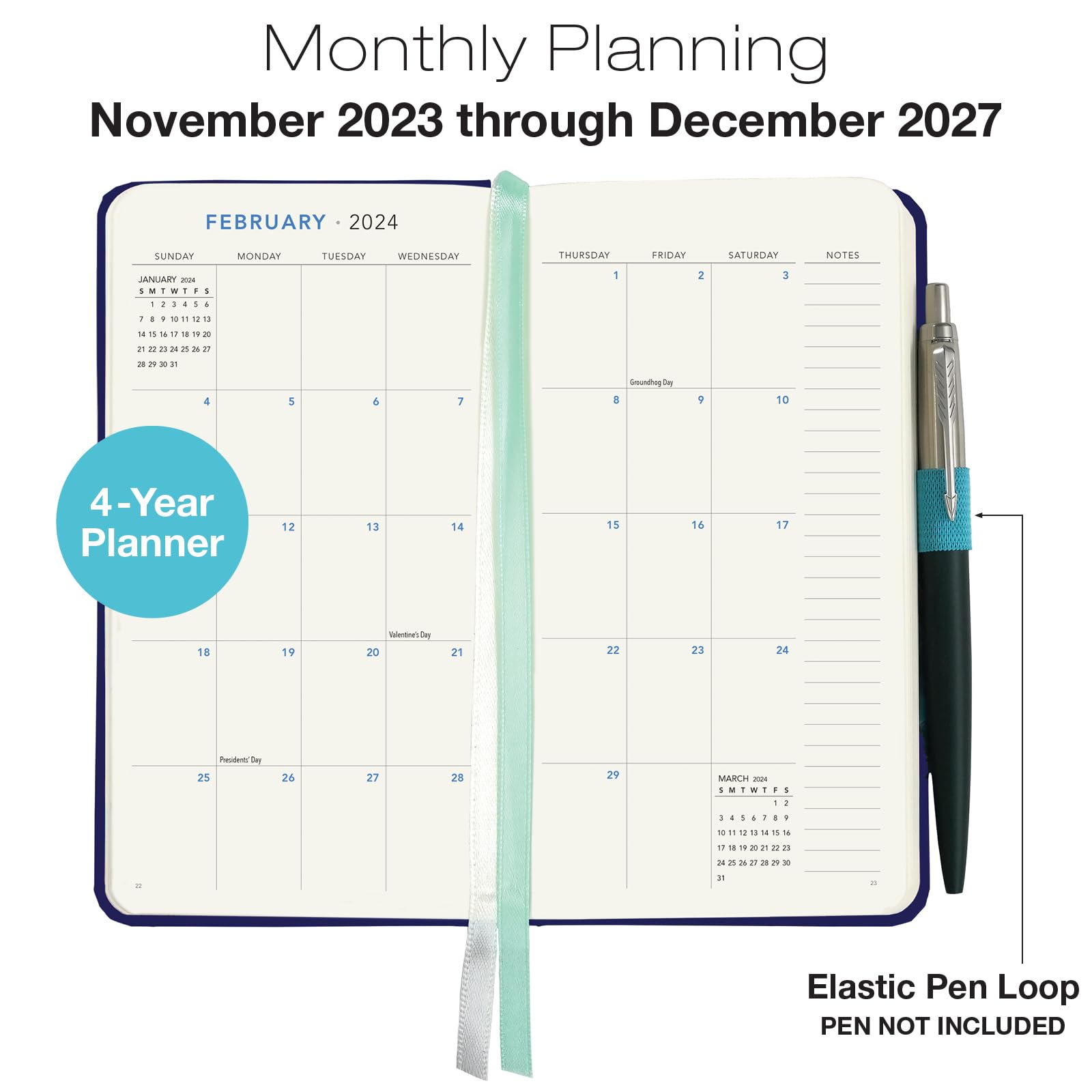Snapklik.com : 4-Year Calendar Planner - 2024-2027 - Pocket Sized - 5 ...