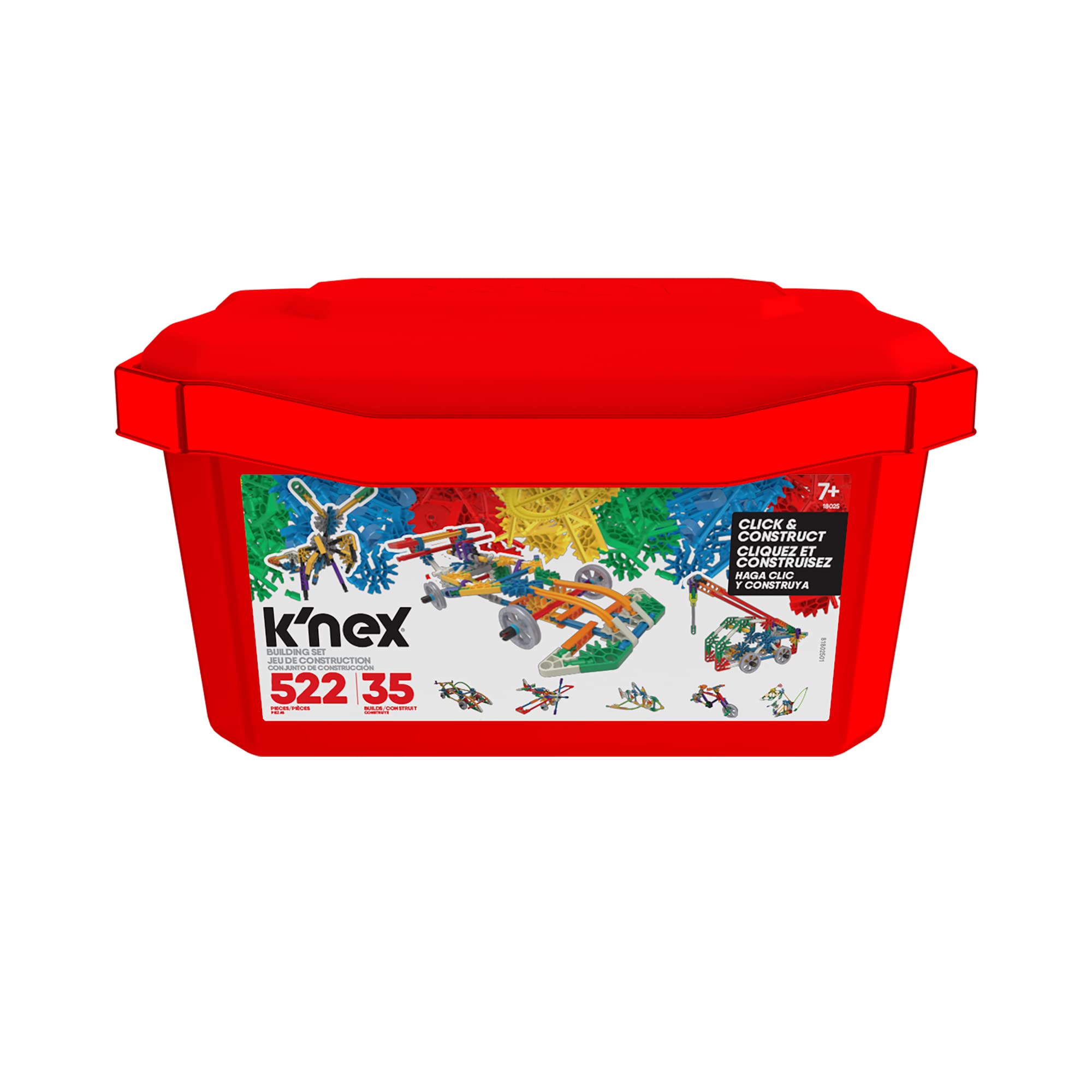 Snapklik.com : KNEX Imagine: Click & Construct Value Set 522 Pieces, 35 Models, STEM Learning ...