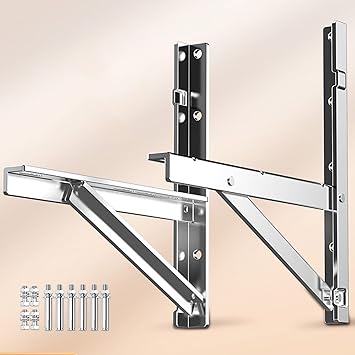 Amazon.com: ZHDLdpUS Outdoor Wall Mounting Condenser Brackets for ...