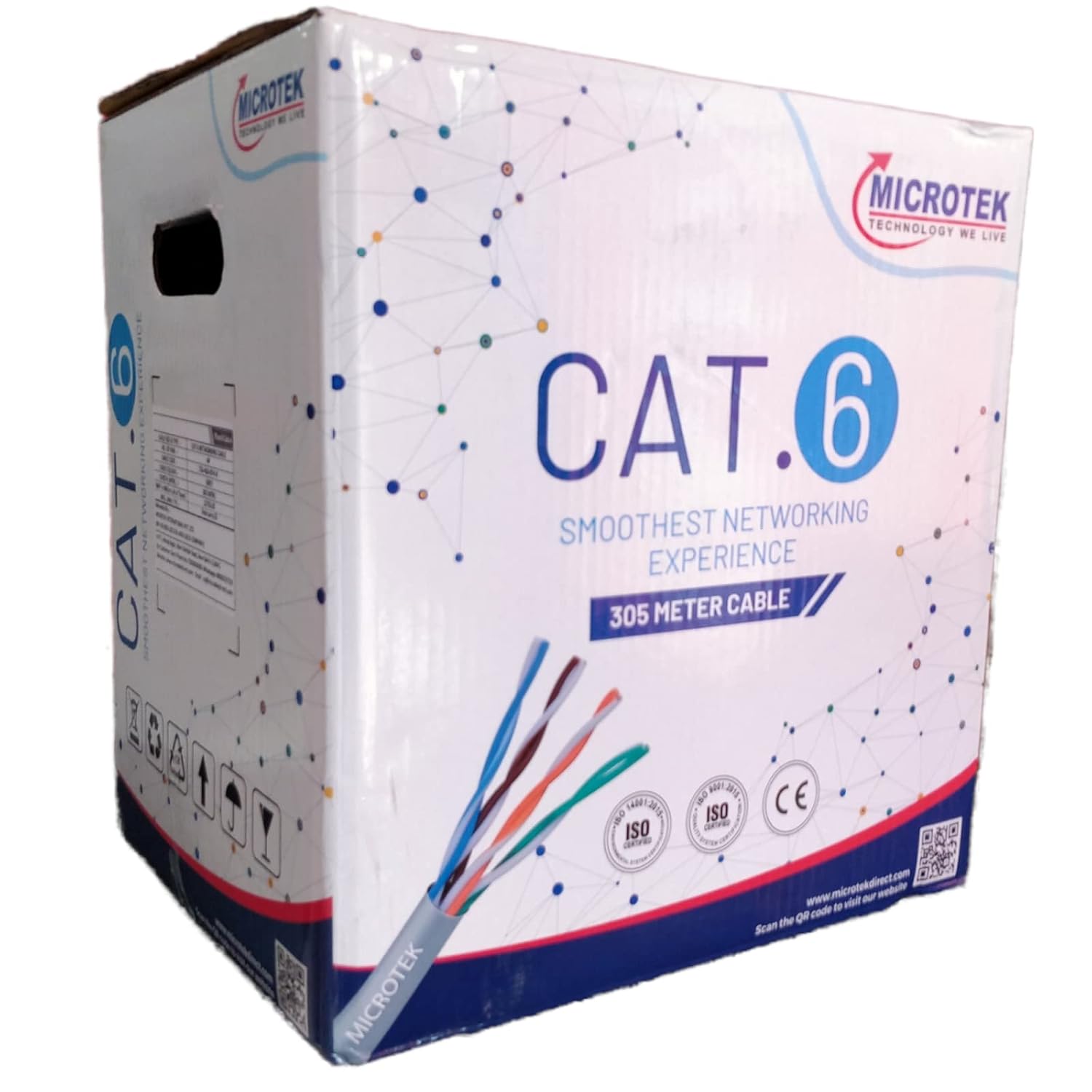 MICROTEK FULL COPPER Cat6 Heavy Duty Cable 1000mbps Ethernet Cable ...