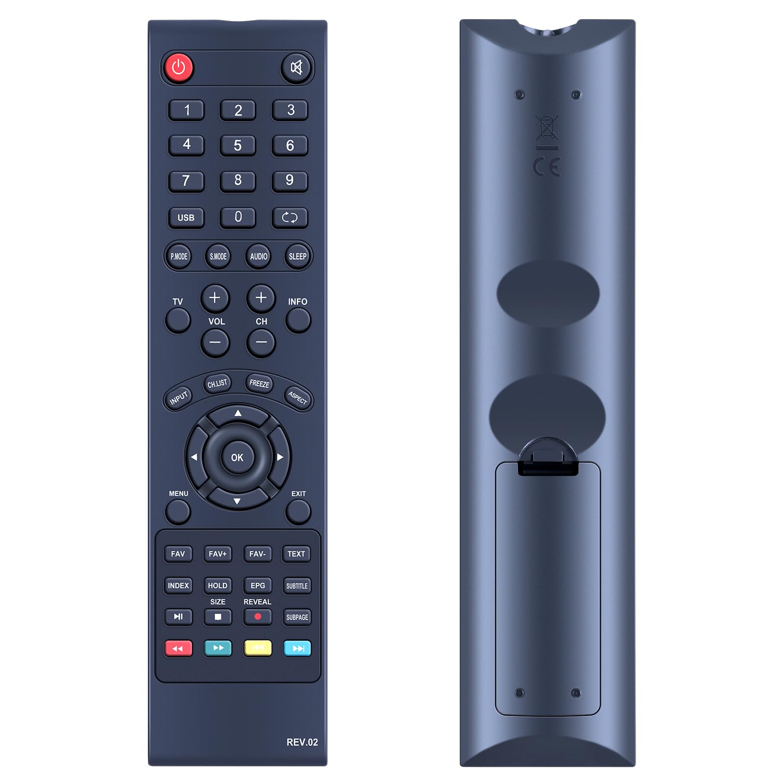 TCNOUMT TV Remote Control Replacement Suitible for Bush LCD LED TV ...