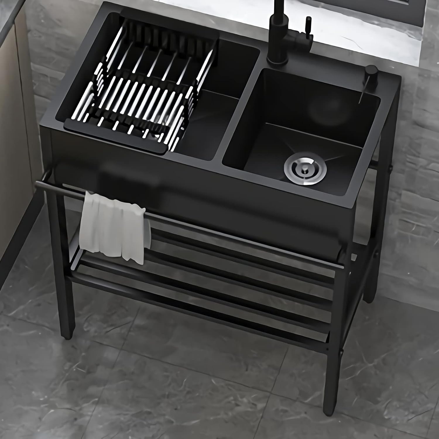 Amazon.com: Single Bowl Commercial Kitchen Sink, Kitchen Sink with ...