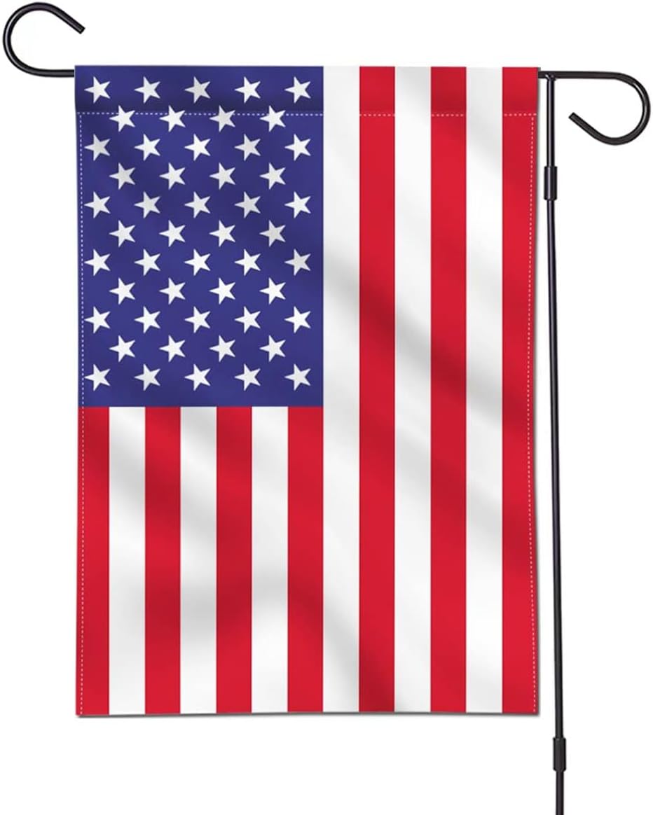 Amazon.com : American Flag Garden Flag Double Sided - Patriotic ...